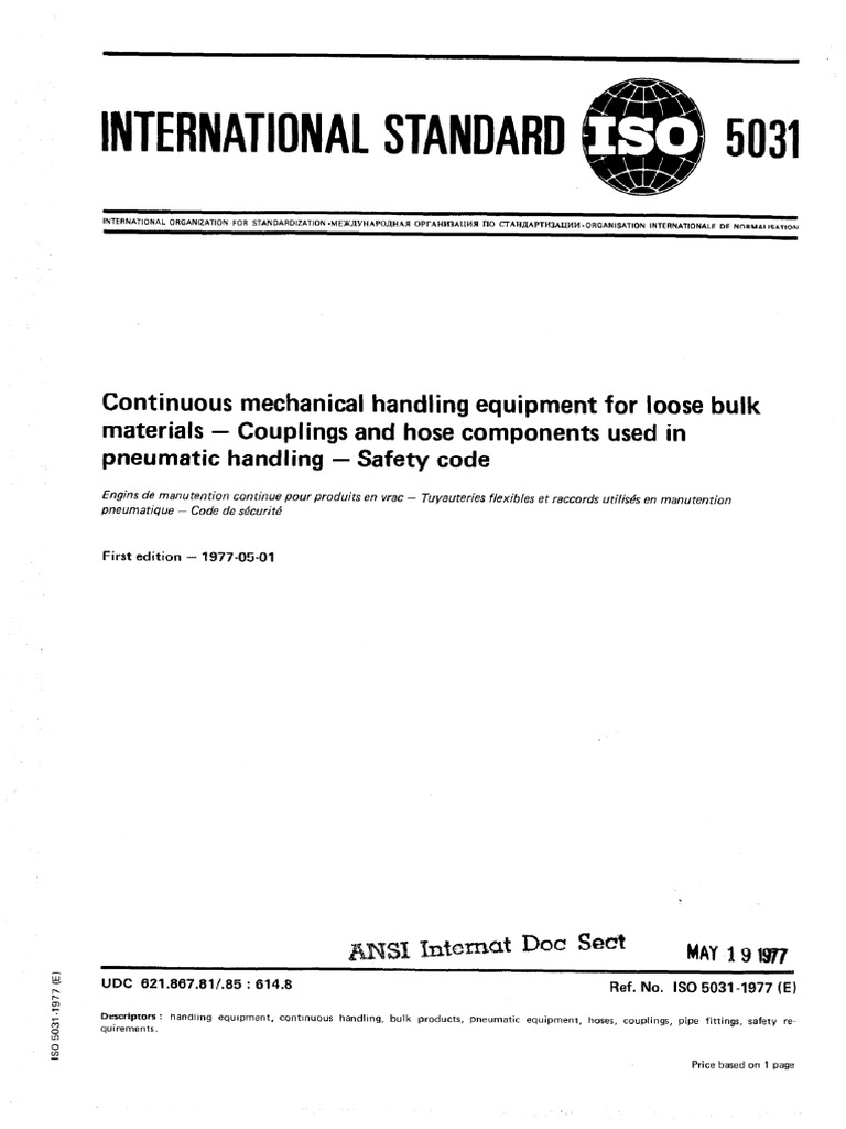 Iso 5031-1977 | PDF
