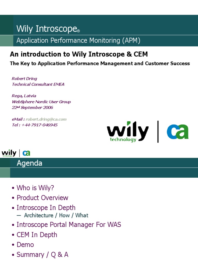 Wily Introscope Apm Pdf Application Server Java Programming