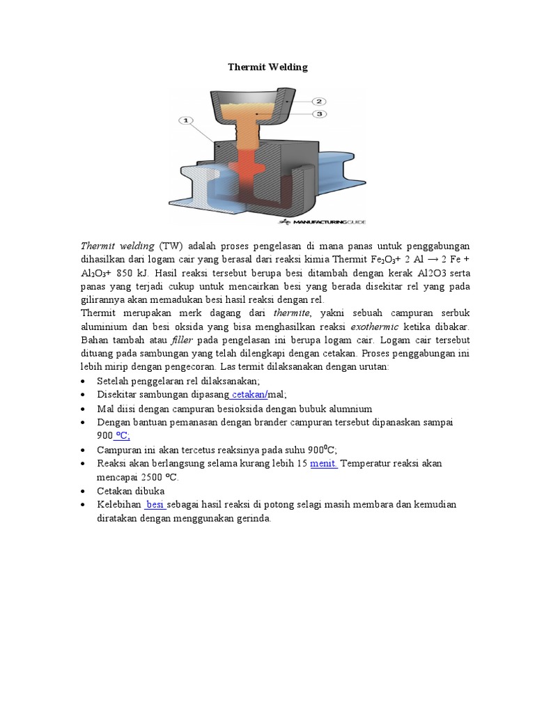 Proses Las Thermit untuk Rel Kereta | PDF | Griya & Taman | Sains ...