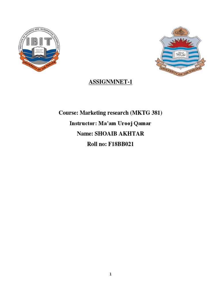 Shoaib Akhtar Assignment-1 Marketting Research On Mochari Shoes Brand ...
