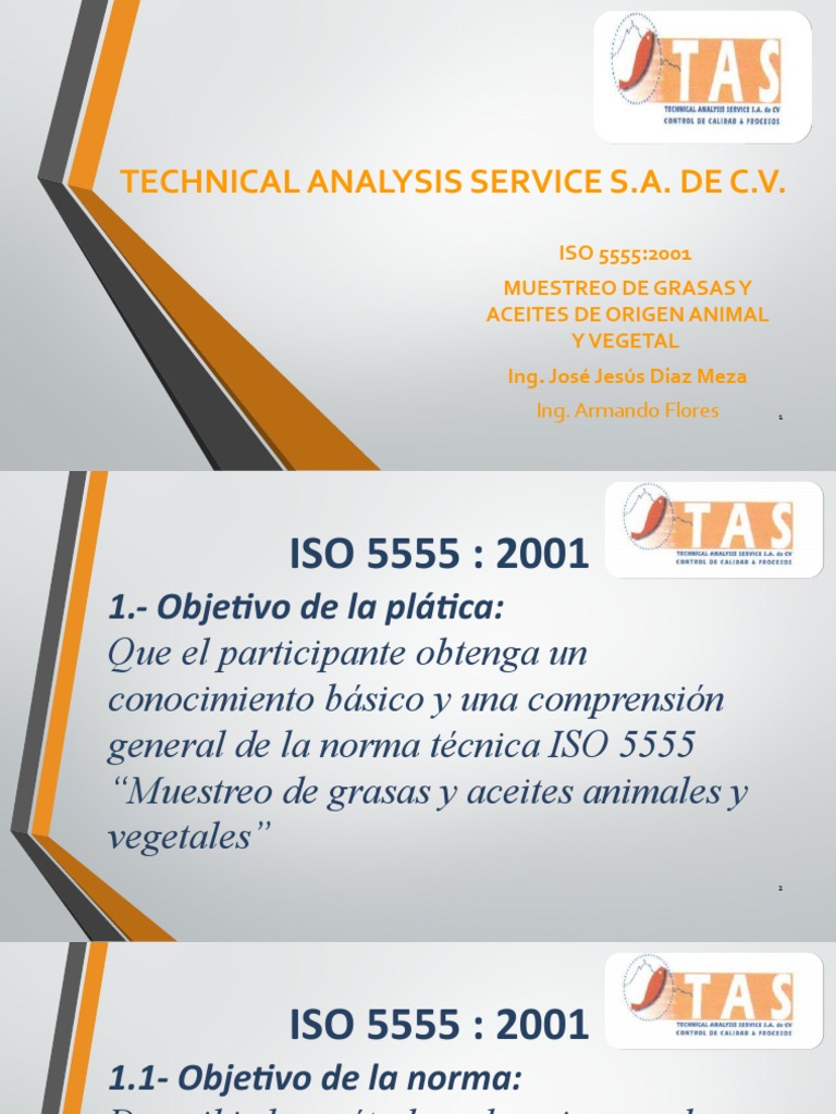 Curso ISO 5555 FOSFA 1 | PDF | Petróleo | El plastico
