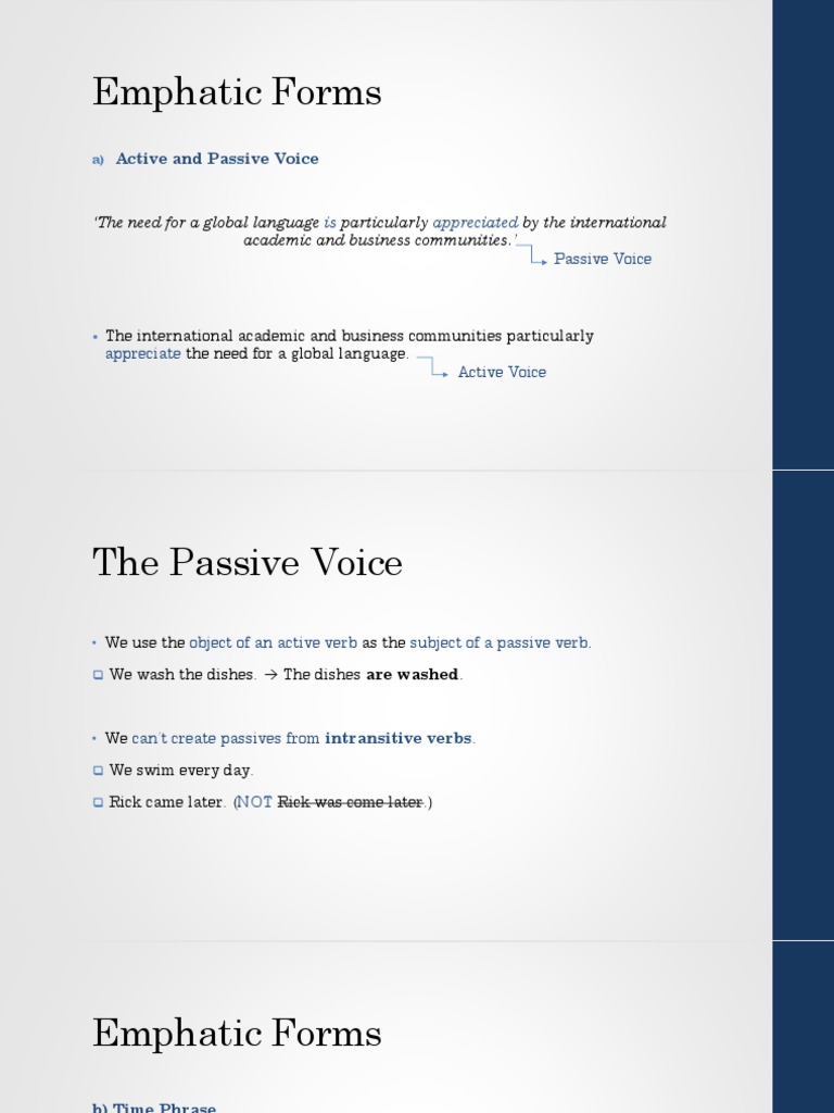 Emphatic Forms II | PDF | Adverb | Verb
