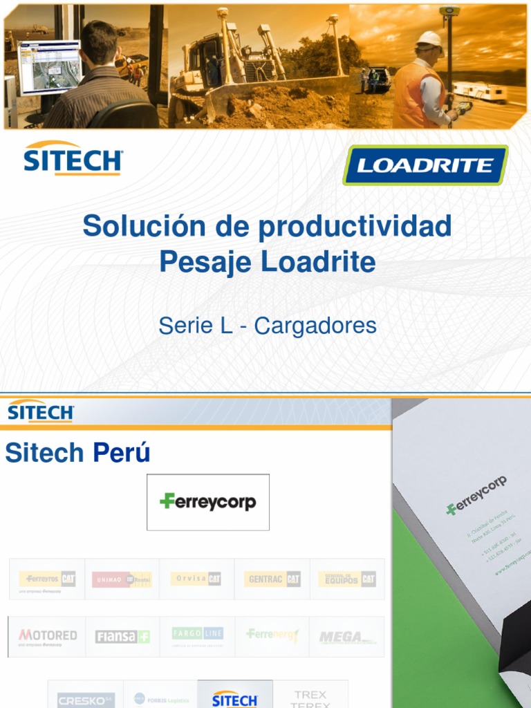 Presentación Sistema de Pesaje Loadrite | PDF | Memoria USB | Red de ...