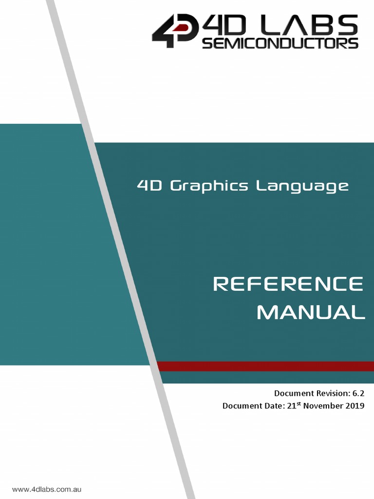 4D Systems - 4D Graphics Language - Reference Manual | PDF | Pointer ...