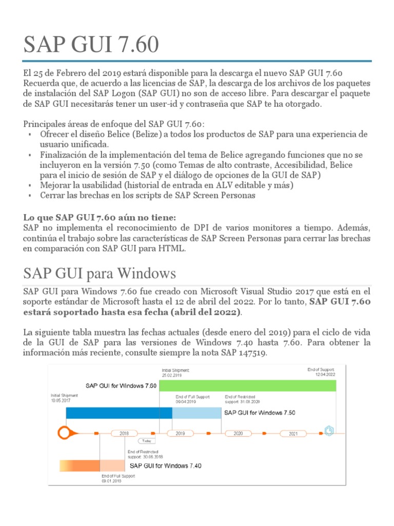 Sapgui 760 | PDF | Interfaces gráficas de usuario | Sap Se