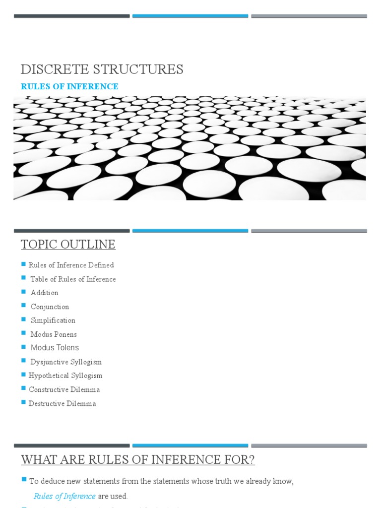 Rules of Inference | PDF | Argument | Metalogic