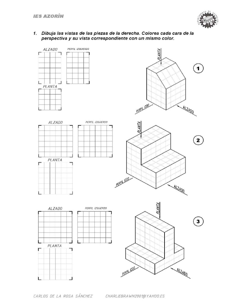 Cuadernillo Ejercicios de Planta Alzado y Perfil | PDF