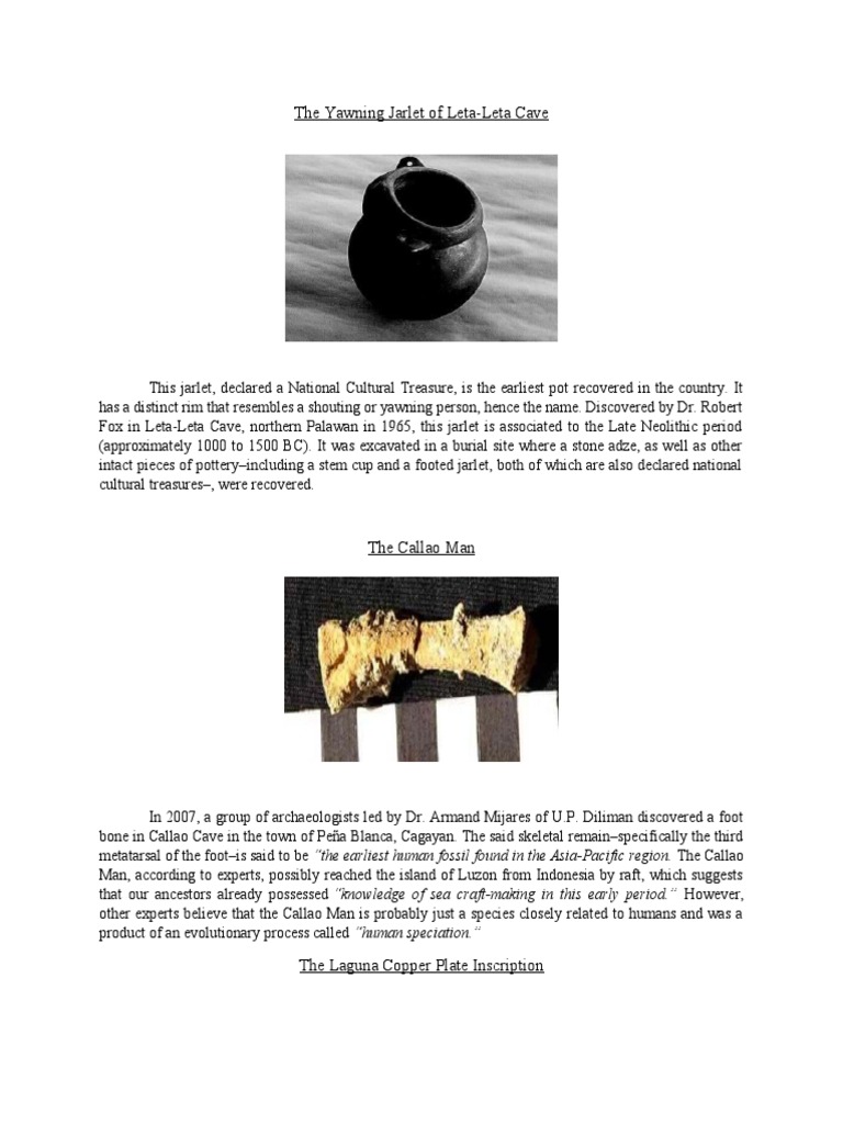 The Yawning Jarlet of Leta-Leta Cave | PDF | Archaeology