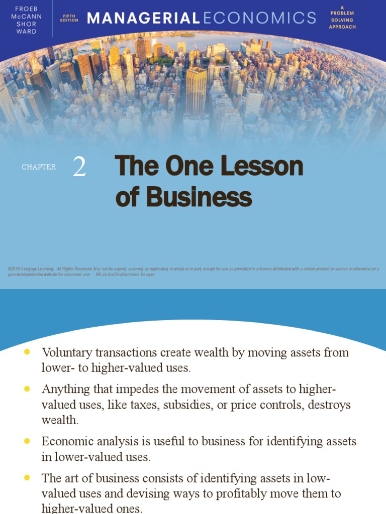 The One Lesson of Business | PDF | Mergers And Acquisitions | Sales