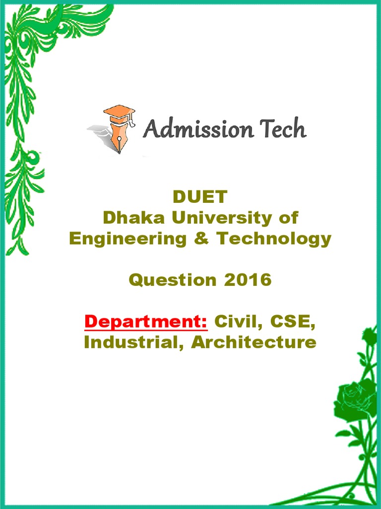 Duet Dhaka University of Engineering & Technology Civil, CSE ...