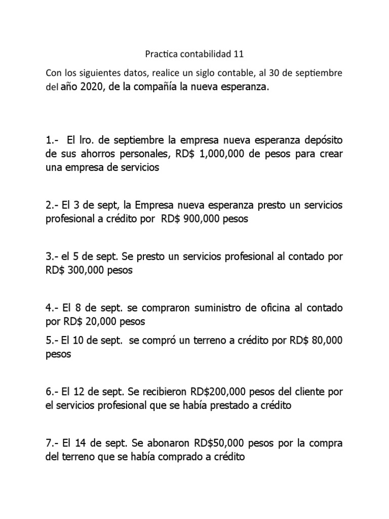 Practica Contabilidad 11 | PDF