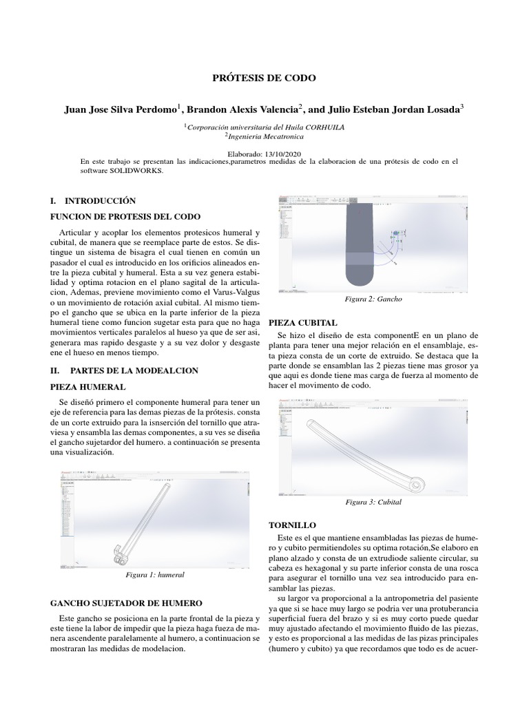 Protesis de Codo | PDF | Rodilla | Especialidades Medicas