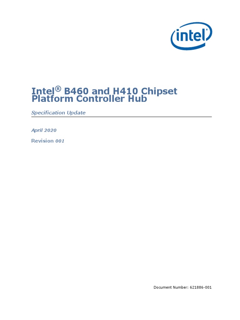 Intel B460 and H410 Chipset Platform Controller Hub - Volume 1 | PDF ...