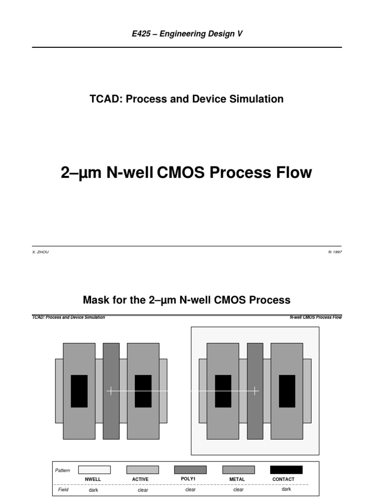 2 - M N-Well CMOS Process Flow: TCAD: Process and Device Simulation ...