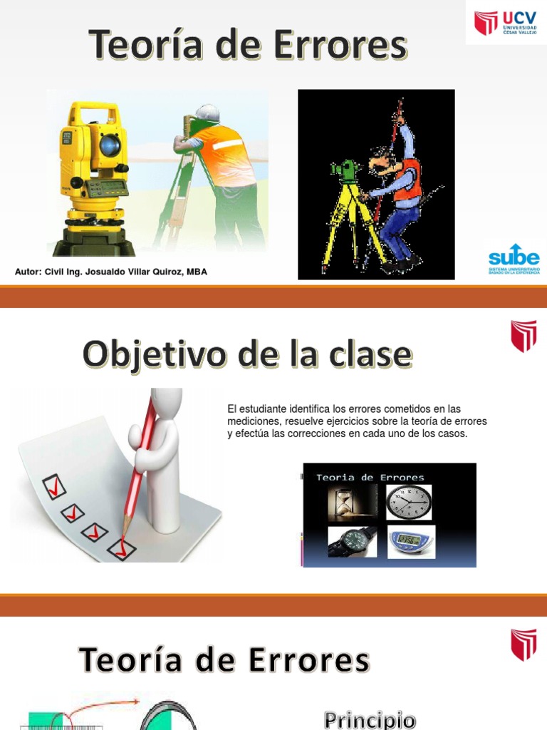 Sesión 5 Teoría de Errores PDF | PDF | Medición | Probabilidad