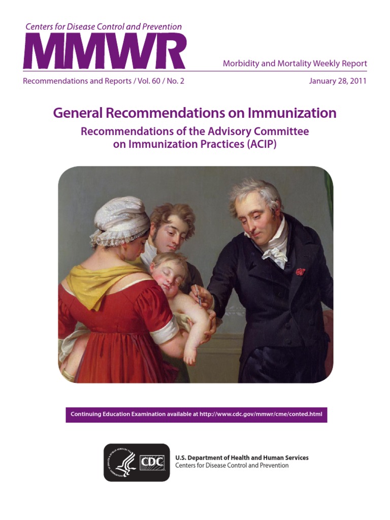 Recommendations of The Advisory Committee On Immunization Practices ...