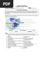 Araling Panlipunan: Learning Activity Sheets | PDF