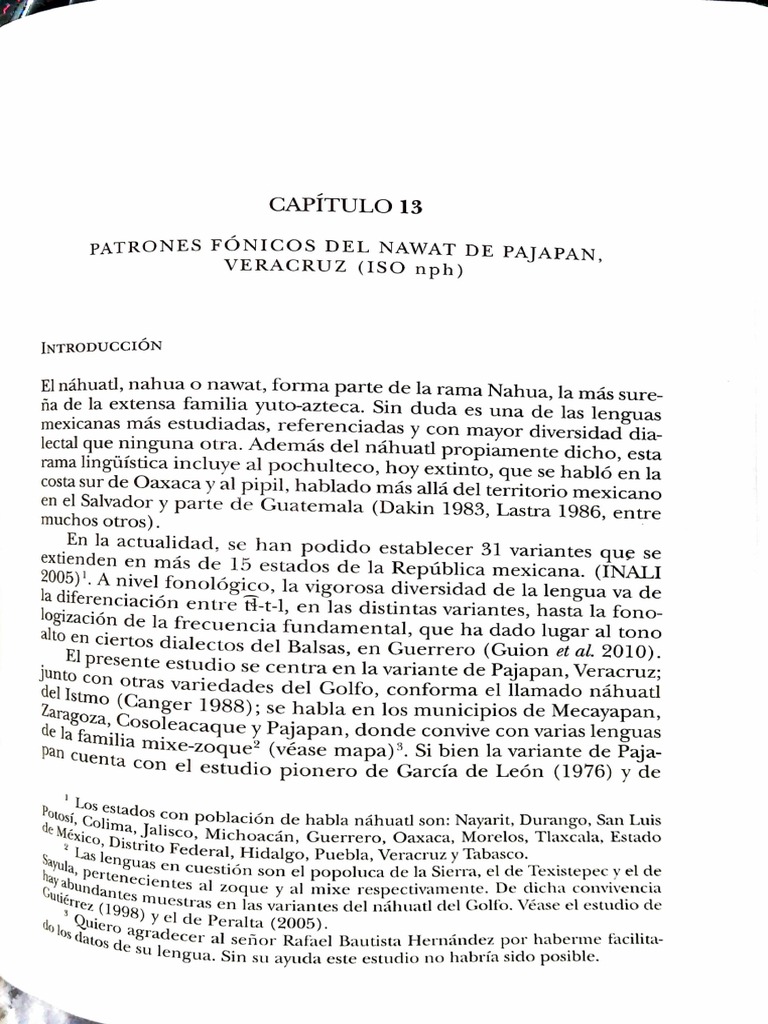 Nawat Pajapan | PDF | Náhuatl | Vocal