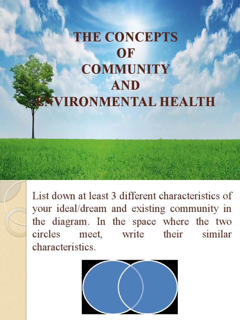 The Concepts OF Community AND Environmental Health | PDF | Community ...