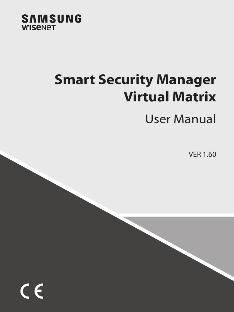 Smart Security Manager Virtual Matrix: User Manual | PDF | Computer ...