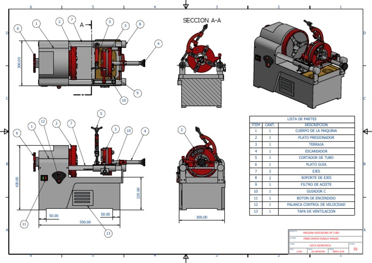 Plano de Maquina | PDF