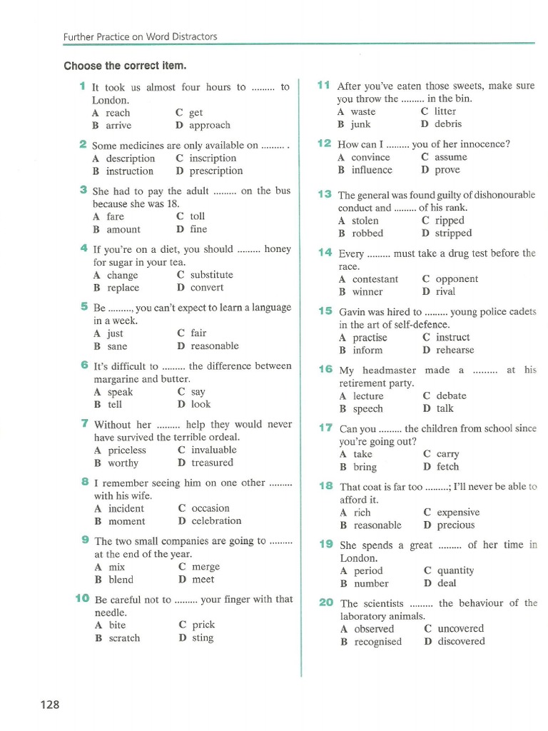 FCE Practice Exam Papers 1-128-133 | PDF