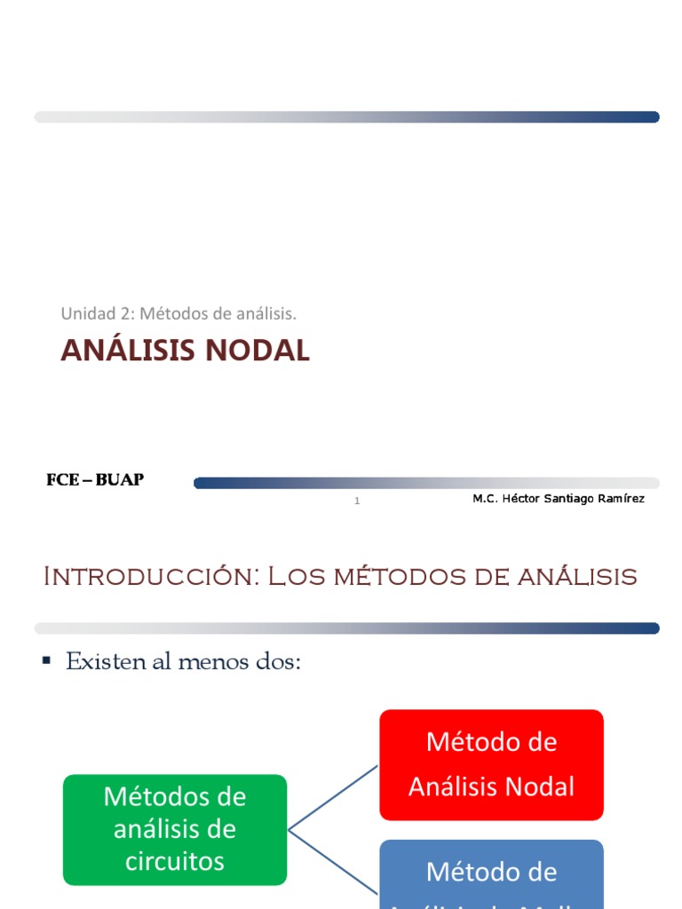 Unidad II-Analisis Nodal | PDF | voltaje | Red eléctrica