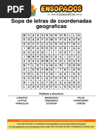 Sopa de Letras de Encuentra Los Nombres de Los Continentes y Los ...