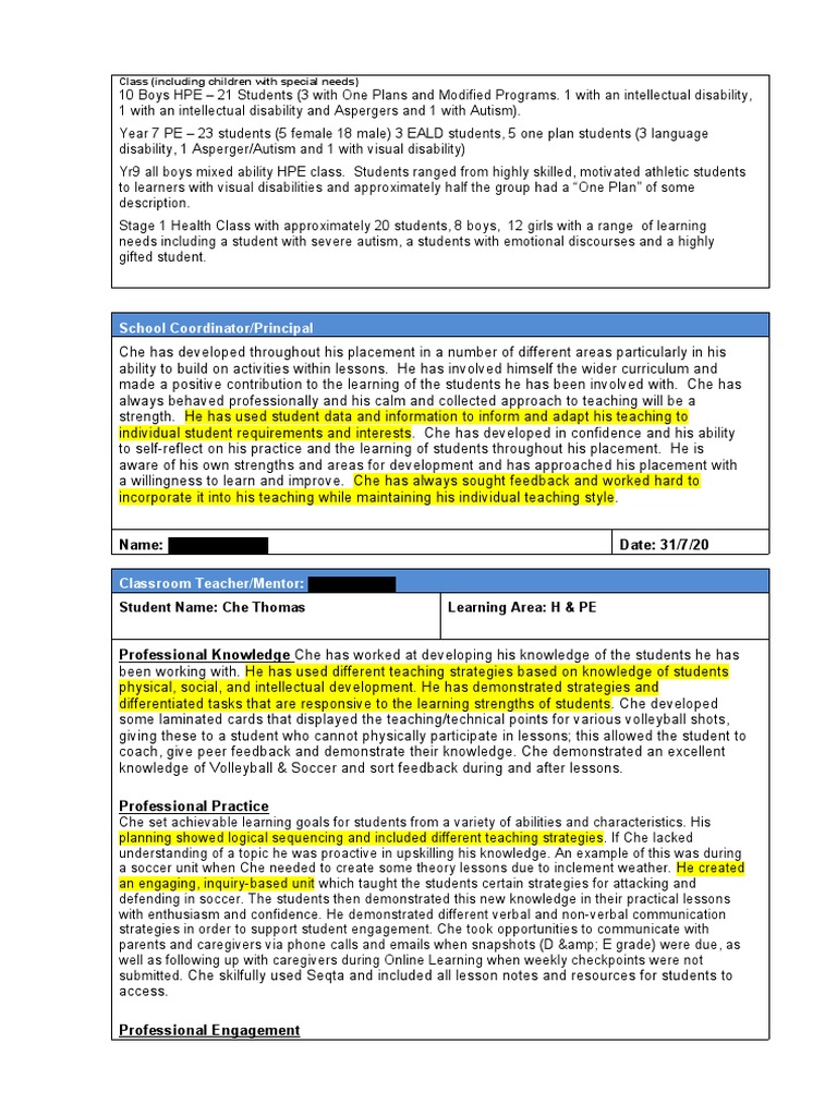 Che Thomas Final Report - Set 2 | PDF | Educational Technology | Learning