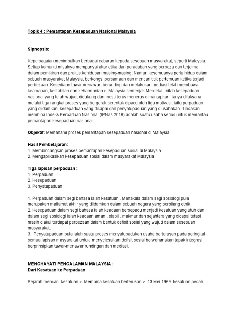 Efolio Topik 4 (Mpu) PDF | PDF