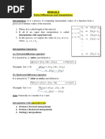 Gauss Forward and Backward Interpolation | PDF | Finite Difference ...