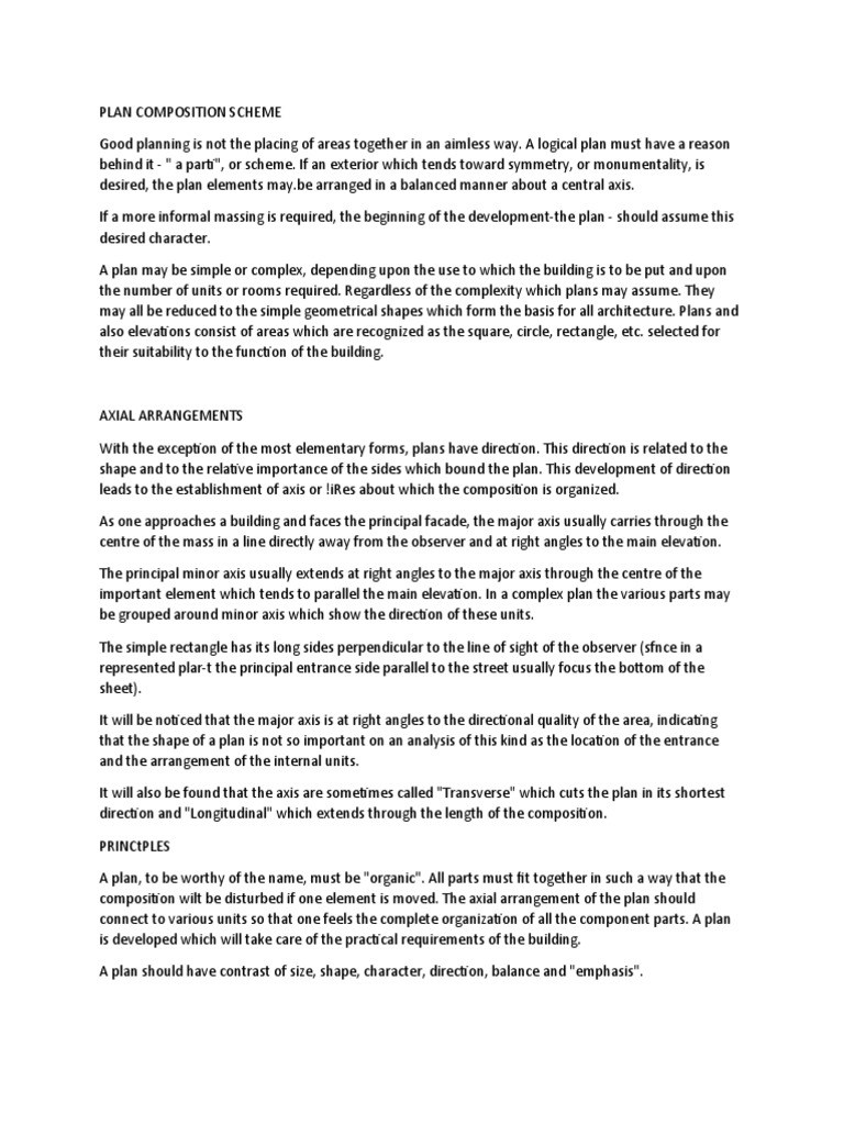 Plan Composition Scheme | Download Free PDF | Rectangle | Cartesian ...