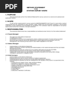 Method Statement For Surveying Works of Land Projects | PDF | Surveying ...