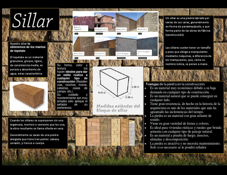 Sillar de Tepetate: Características y Usos | PDF | Ingeniería de ...