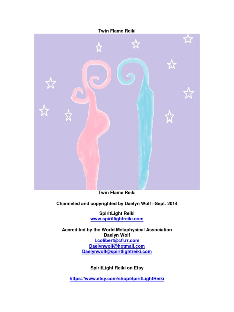 Twin Flame Reiki - Daelyn Wolf | PDF | Reiki | Soul