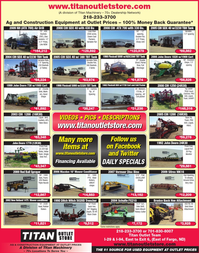 Air Seeder - Planters - Hay Equipment - January 2011 Flyer | Download ...