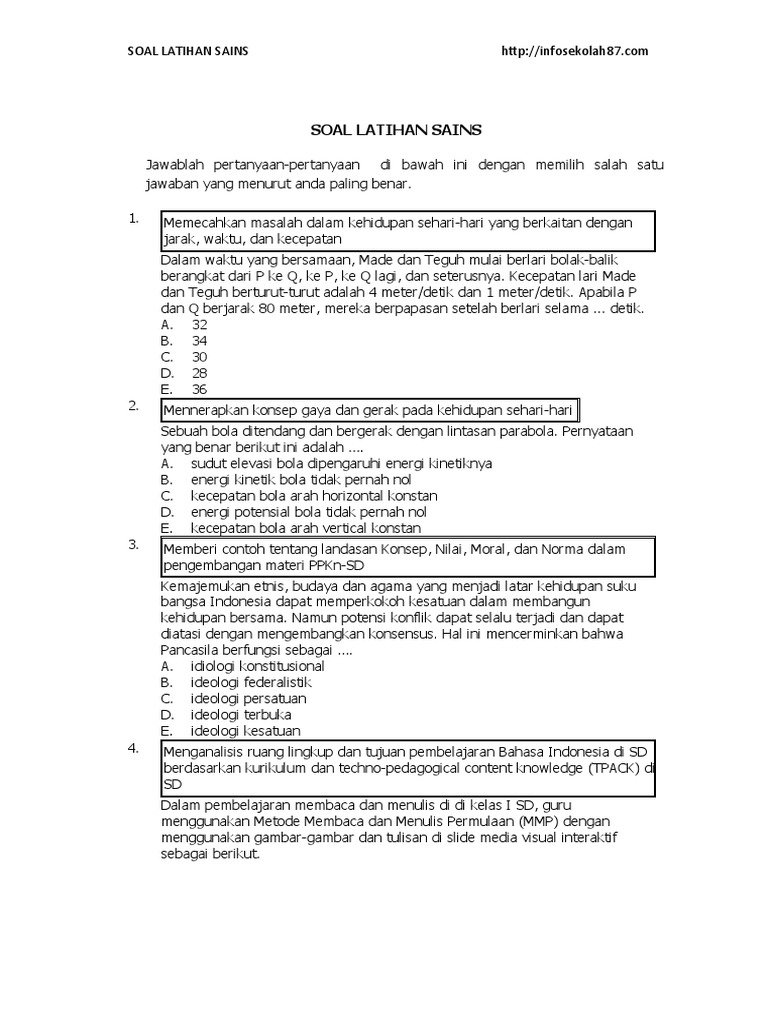 Soal Akg Sains | PDF