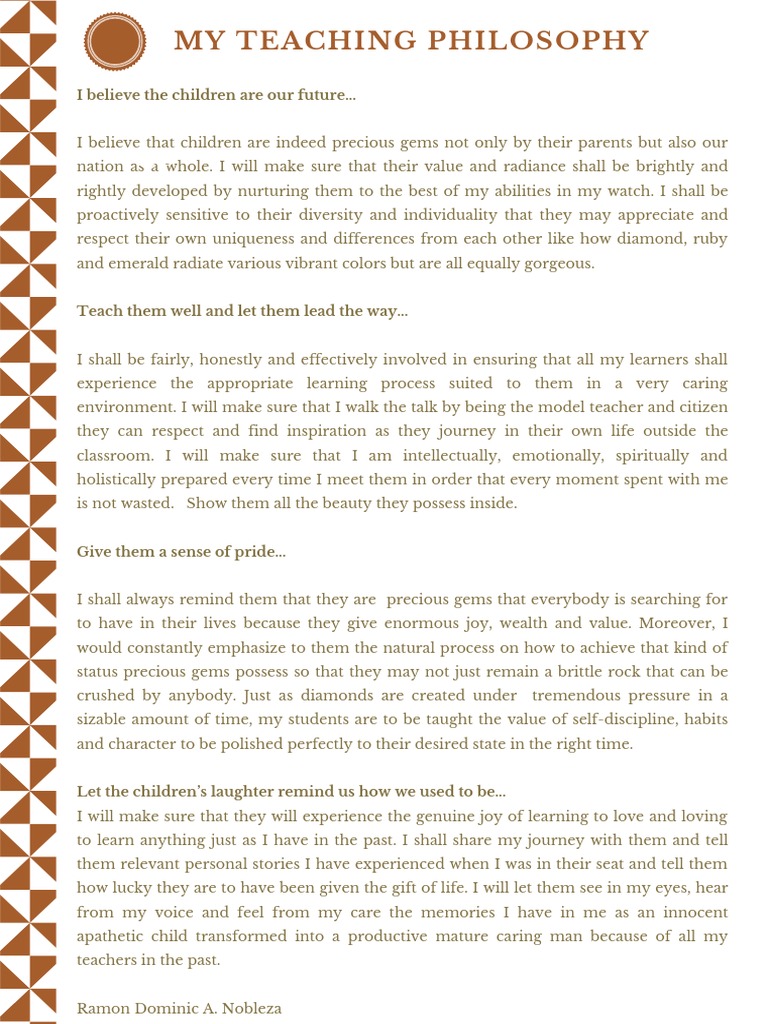My Teaching Philosophy | PDF