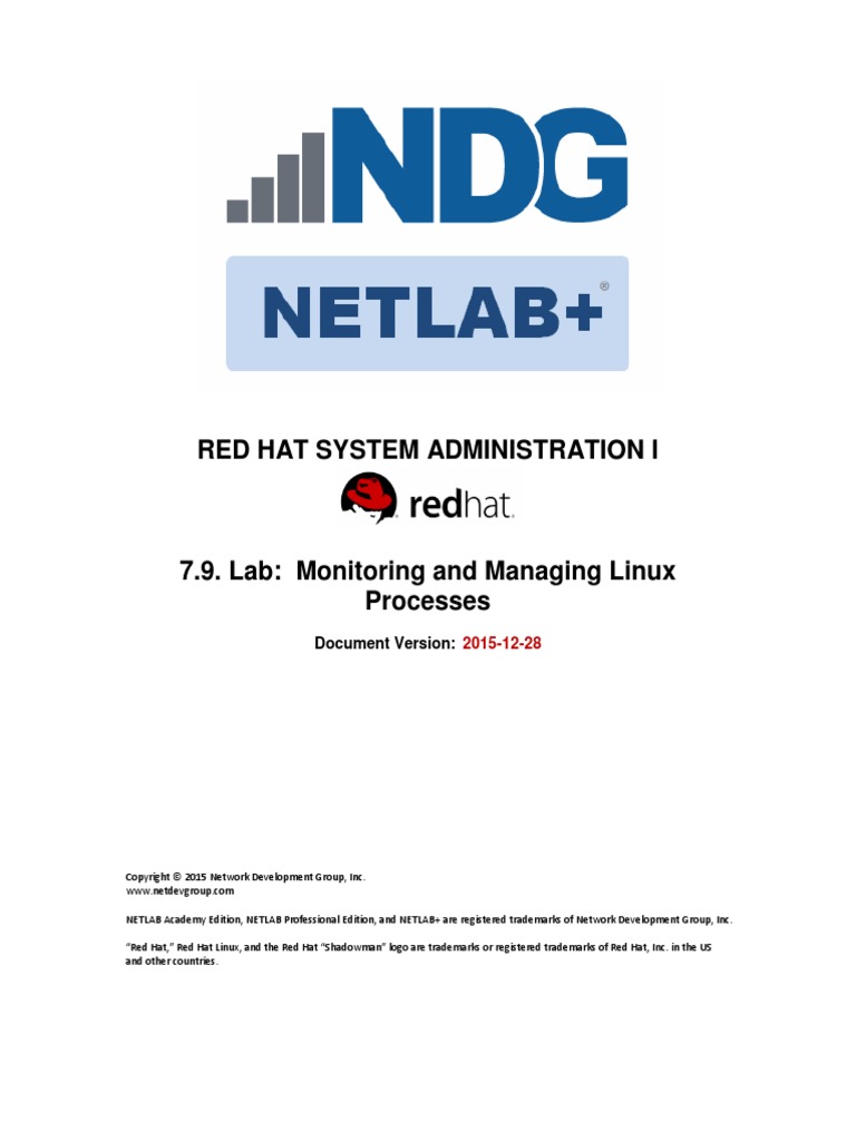 Red Hat System Administration I: Document Version | PDF