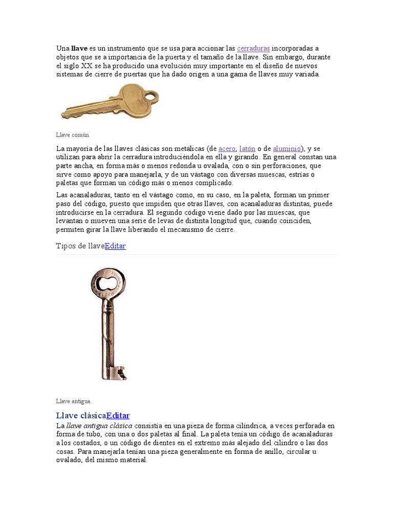 Llave | PDF