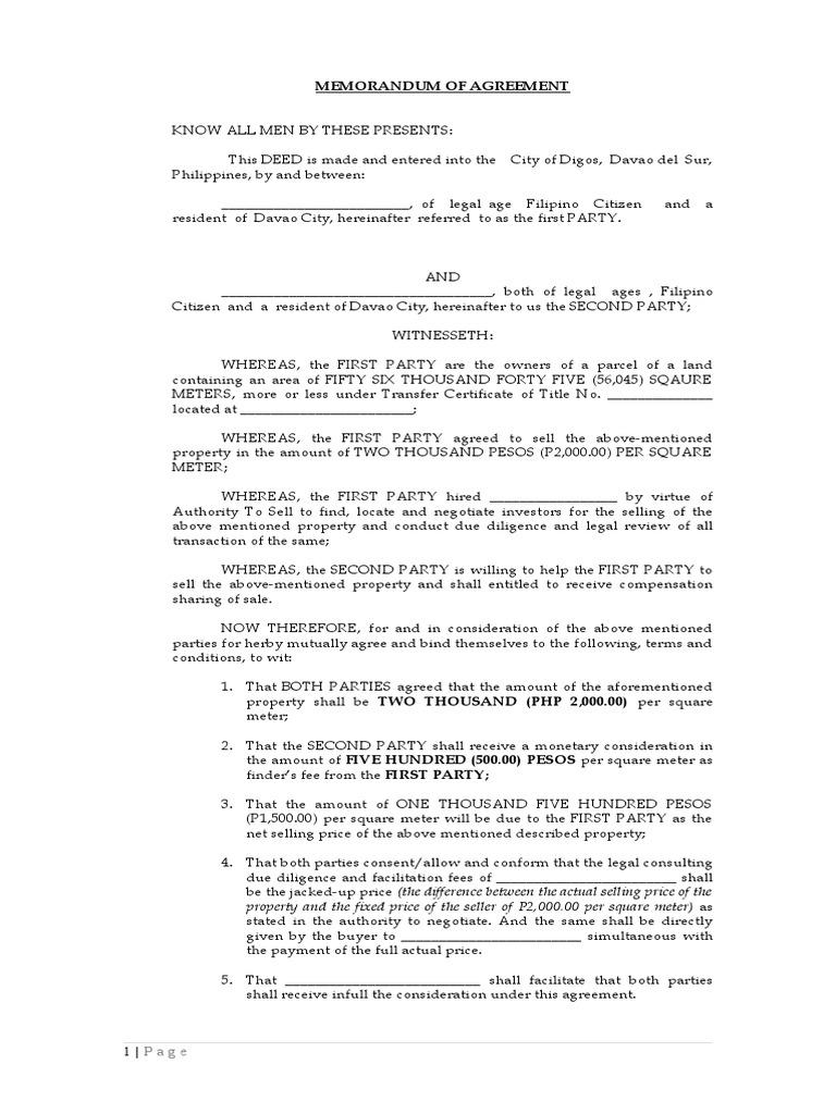 Sample Moa | PDF | Law And Economics | Business Law