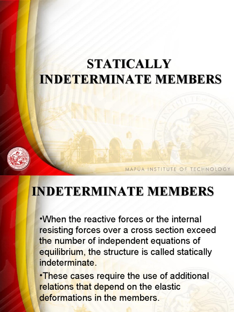 M32-8 Statically IndeterminateMembers | PDF | Stress (Mechanics ...