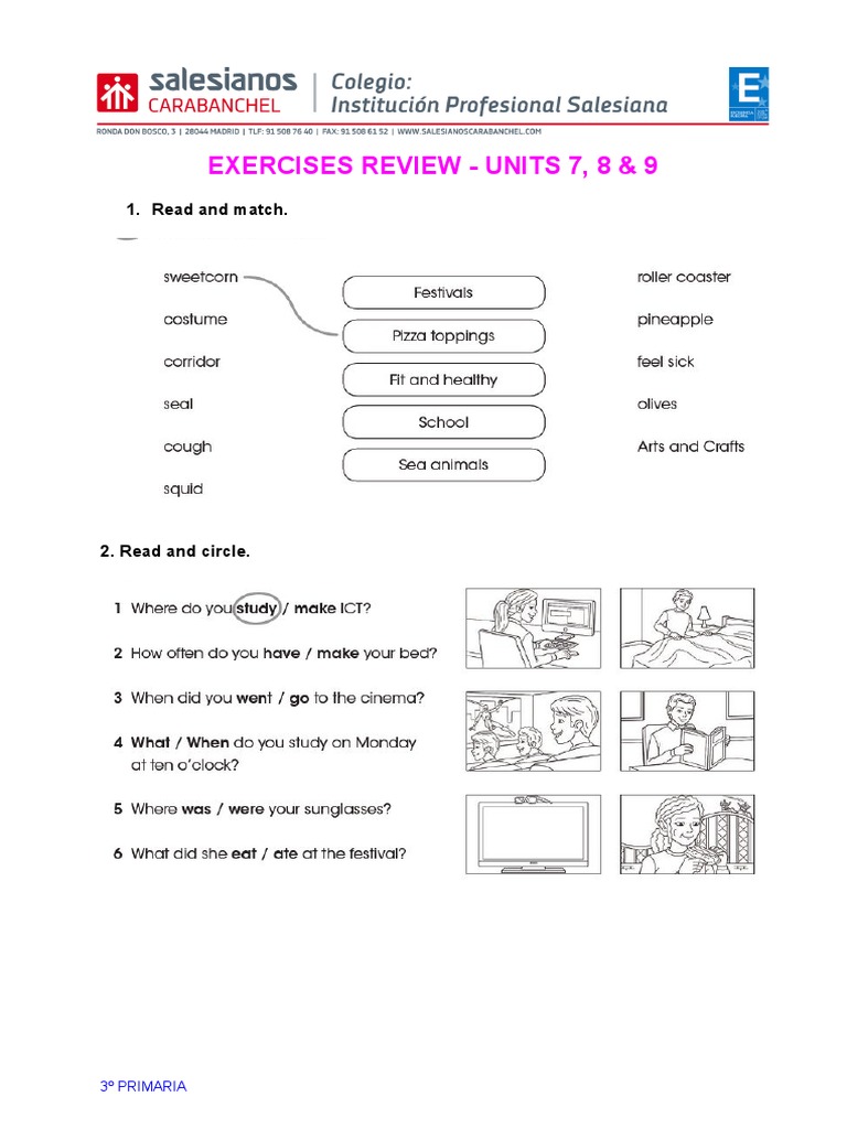 UNIT 9 Exercises Review | PDF