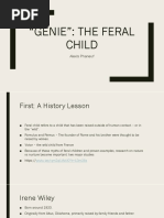 Case Study - Genie Wiley | PDF | Psychoanalysis | Psychological Trauma