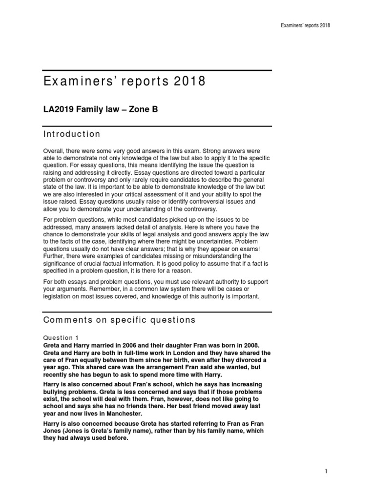Family Report 2018 B | PDF | Marriage | Test (Assessment)