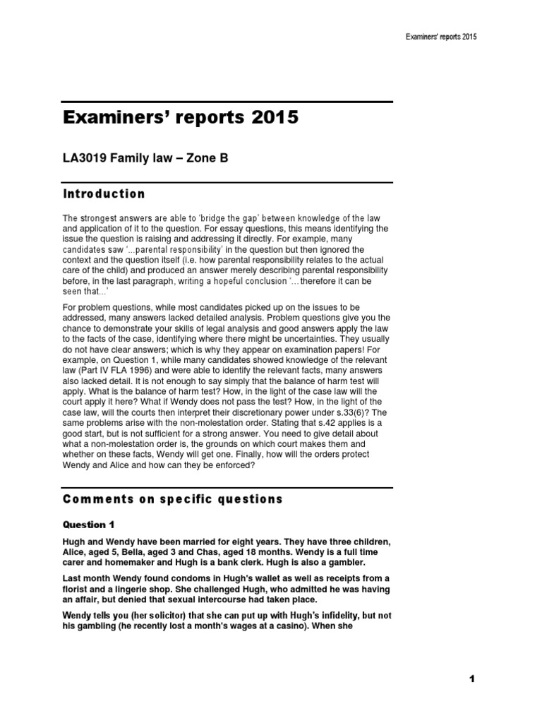 Family Report 2015 B | PDF | Question | Adoption