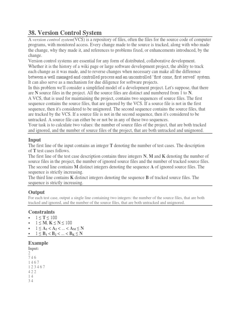 Problem Solving Set VII | PDF | Version Control | Computing