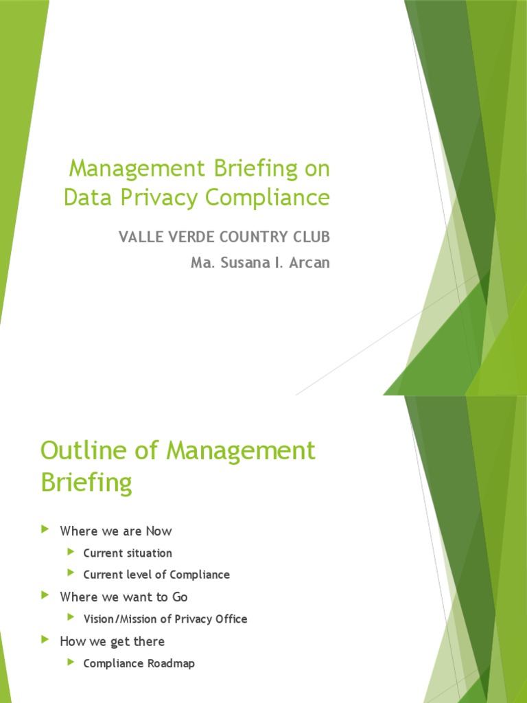 Management Briefing Template | PDF | Privacy | Security Clearance