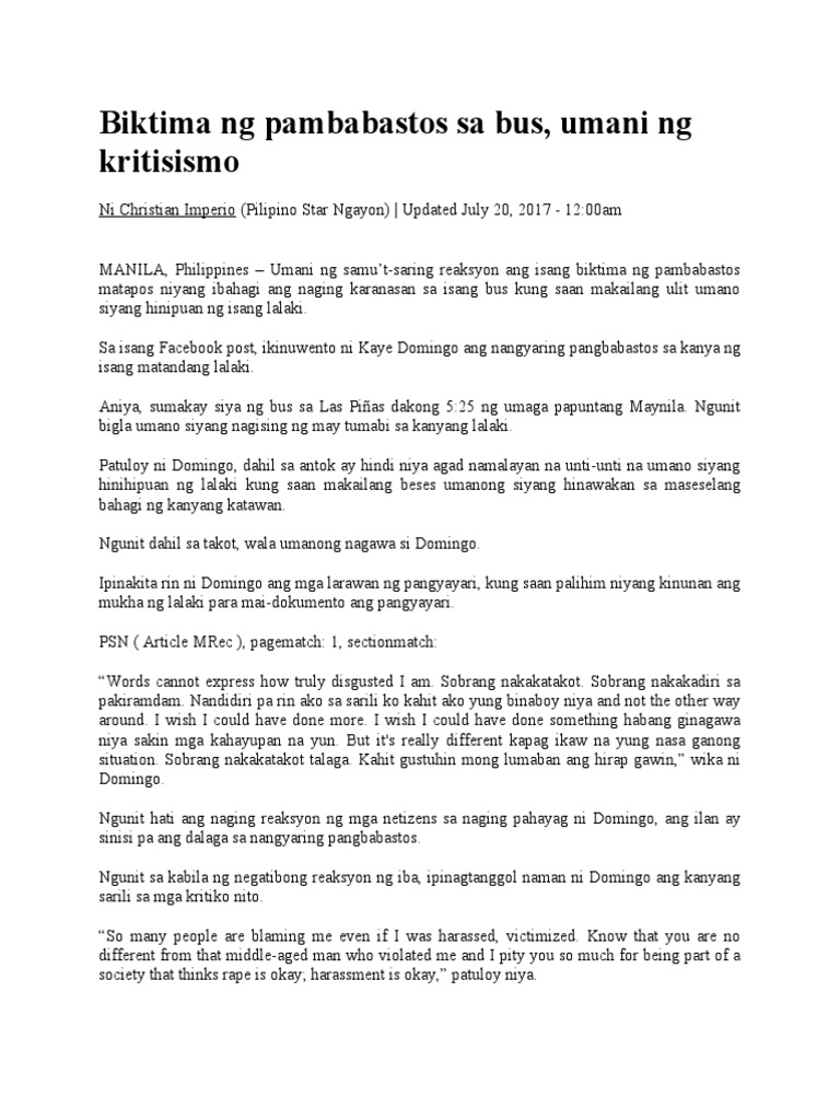 Balita Sa Filipino | PDF