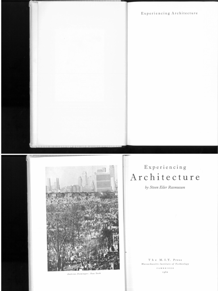 Experiencing Architecture by Steen Eiler Rasmussen PDF | PDF
